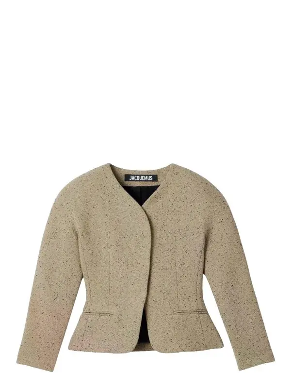 Jacquemus The Mini Ovalo Jacket - Neutrals