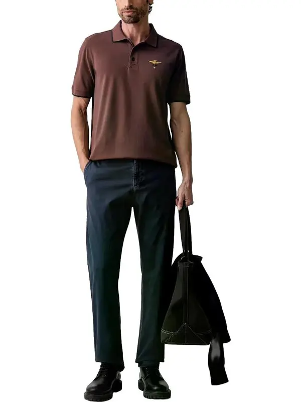 AERONAUTICA MILITARE Logo-patch Chinos - Blue