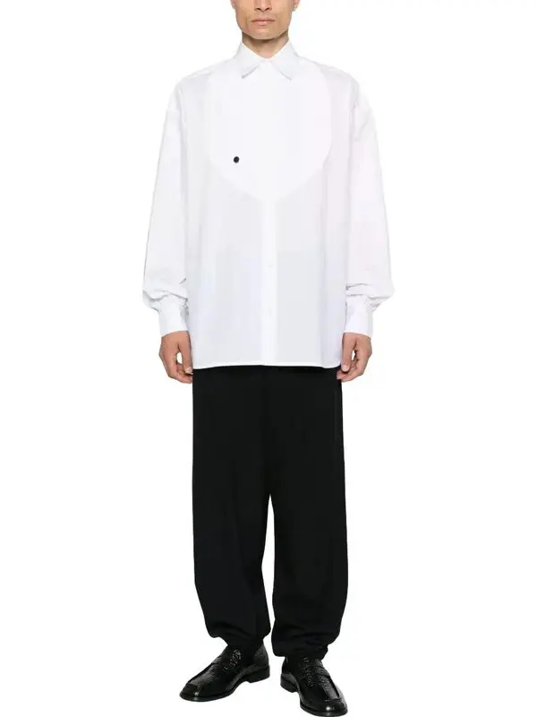 Jacquemus La Chemise Poisson Bib-panel Shirt - White