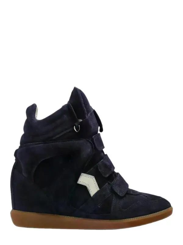 Isabel Marant Étoile Suede Wedge Sneakers - Blue