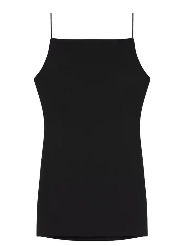 Givenchy Sliced Mini Dress In Crepe Cady - Black