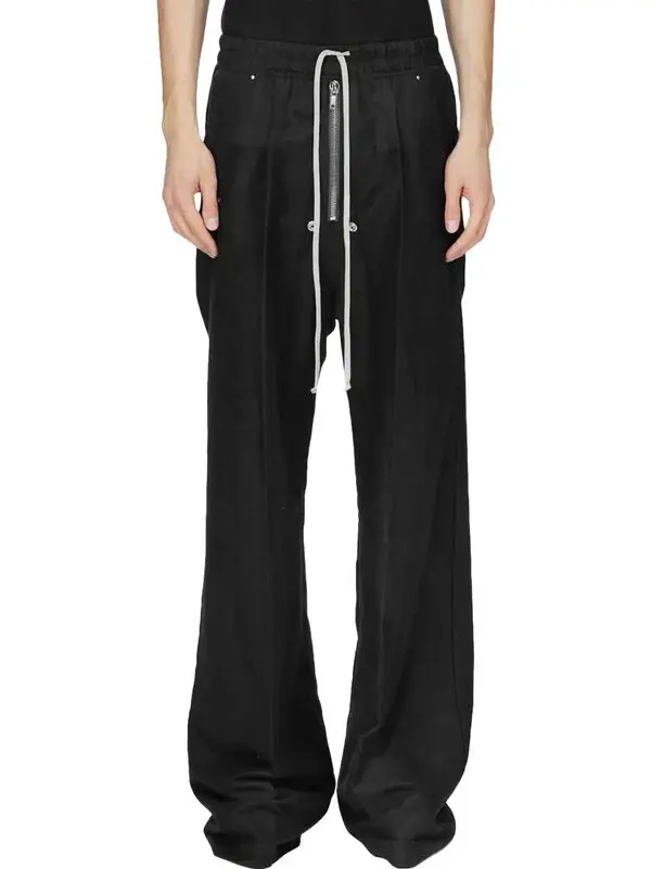 Rick Owens Bela Panelled Wide Leg Trousers - Black