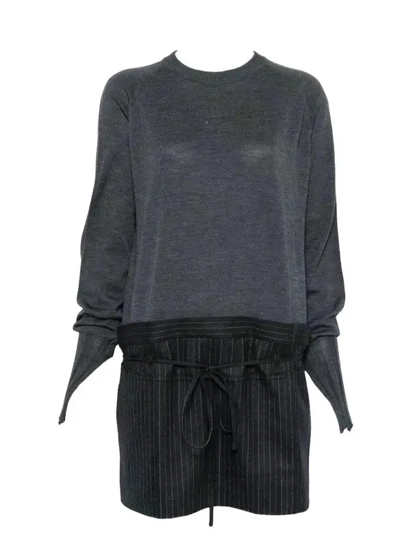 LITKOVSKA Raglan Sleeve Knitted Sweater - Grey