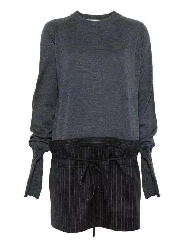 LITKOVSKA Raglan Sleeve Knitted Sweater - Grey