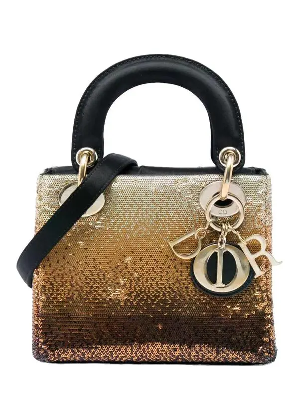 Dior Mini Lady Satchel - Gold