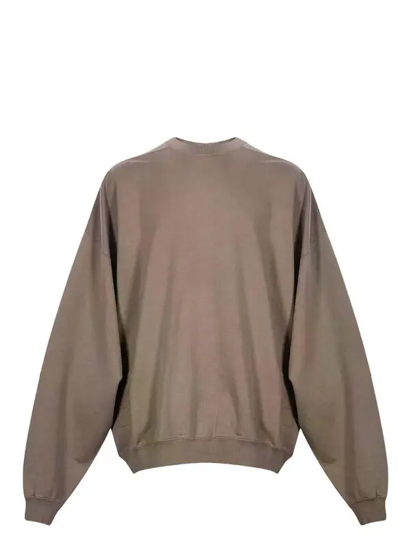 Rick Owens Crew Neck Drop Shoulder Sweater - Grey