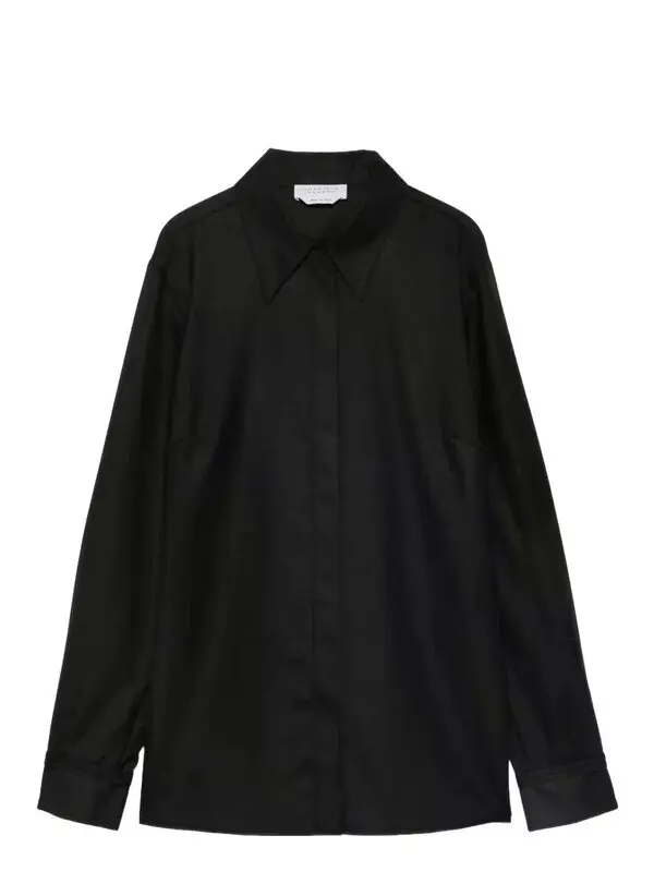 Gabriela Hearst Cruz Concealed-front Shirt - Black