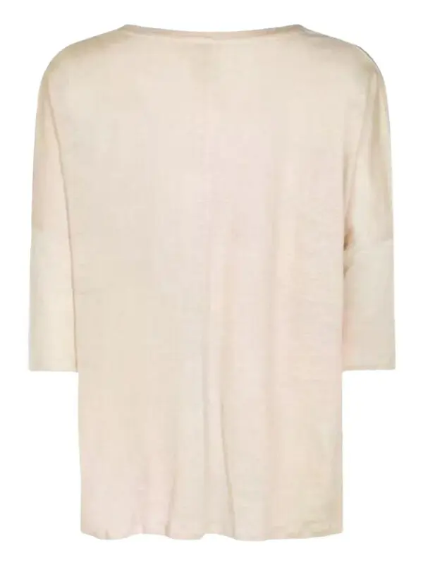 NOTSHY Emilie V-neck T-shirt - Neutrals