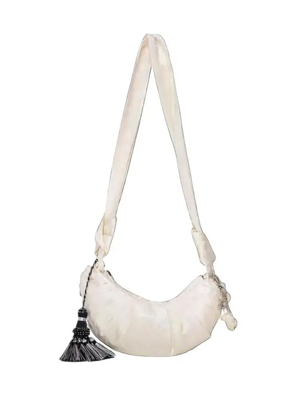 RENLI SU Evelyn Tassel-detail Shoulder Bag - Neutrals