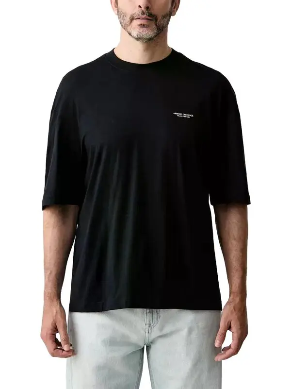 Armani Exchange Logo-print T-shirt - Black