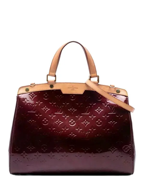 LOUIS VUITTON Monogram Vernis Brea Gm Satchel - Red