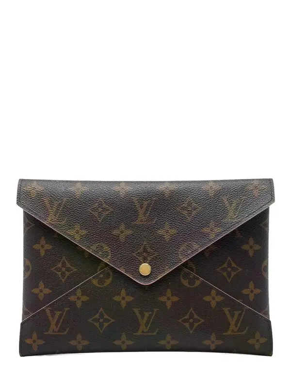 LOUIS VUITTON Monogram Pochette Kirigami Gm Clutch Bag - Brown