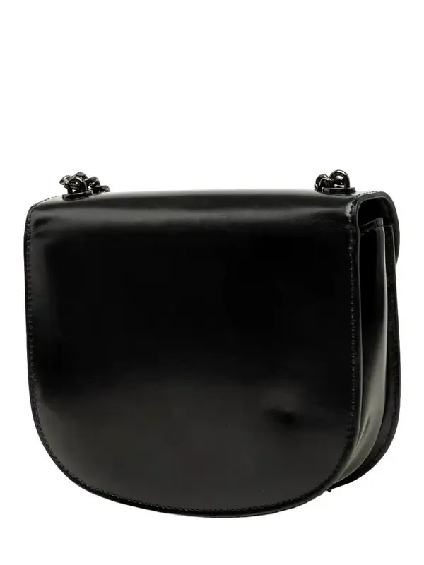 Celine Triomphe Besace Clea Chain Crossbody Bag - Black
