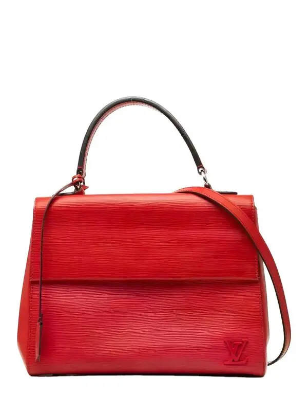 LOUIS VUITTON Epi Leather Cluny Mm Satchel - Red