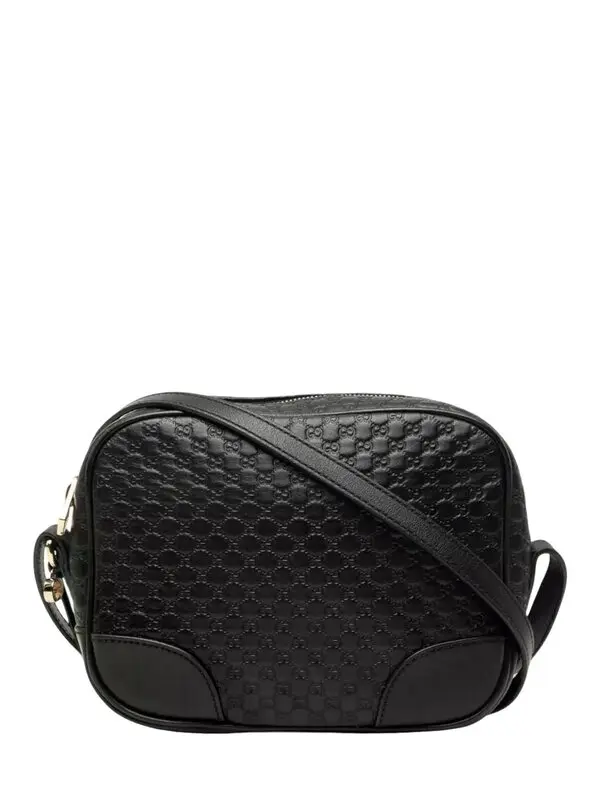 Gucci Microssima Bree Crossbody Bag - Black