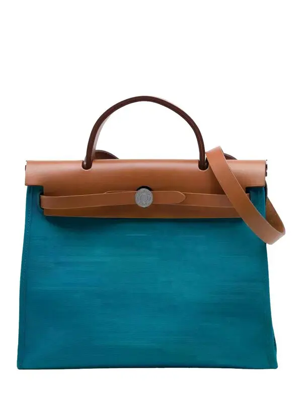 Hermès 2018 Herbag Zip 31 Satchel - Blue