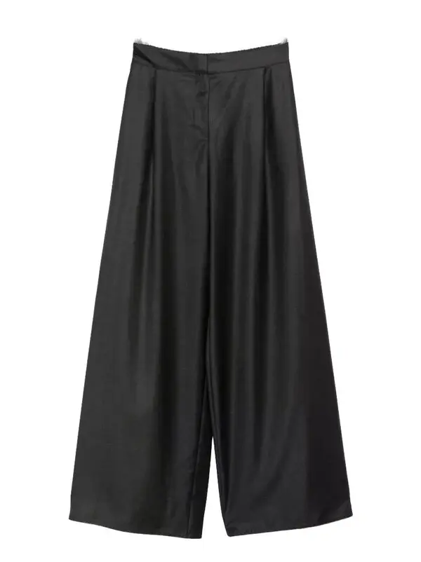 Dusan Pleated Wide-leg Trousers - Grey