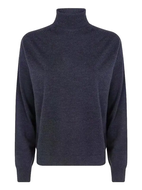 DRUMOHR Roll-neck Wool Sweater - Grey