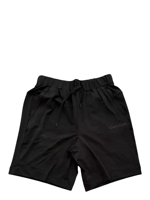 Calvin Klein Print Drawstring Shorts - Black