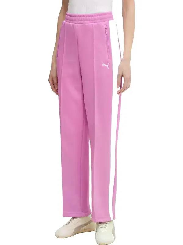 PUMA Embroidered Logo Track Pants - Pink