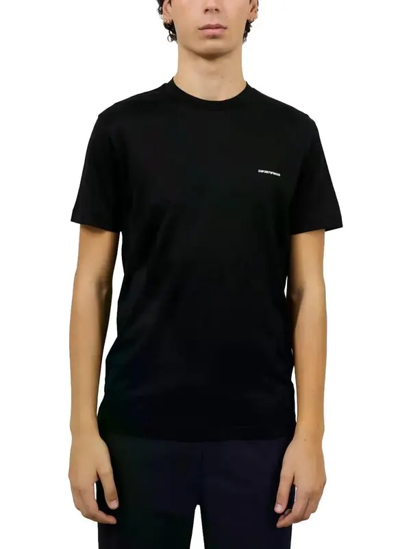 Emporio Armani Logo-print T-shirt - Black
