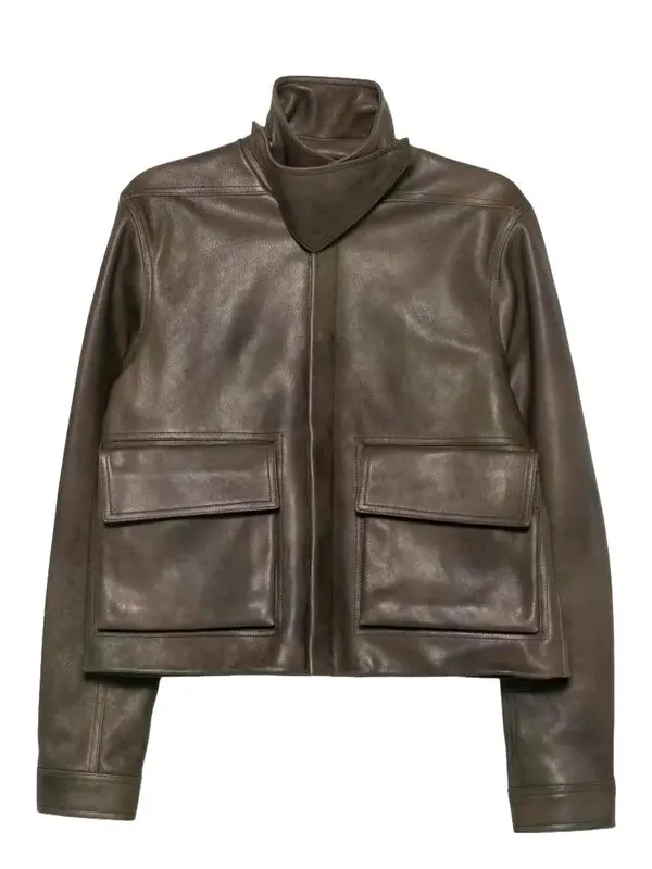 Rick Owens Funnel-neck Jacket - Grey