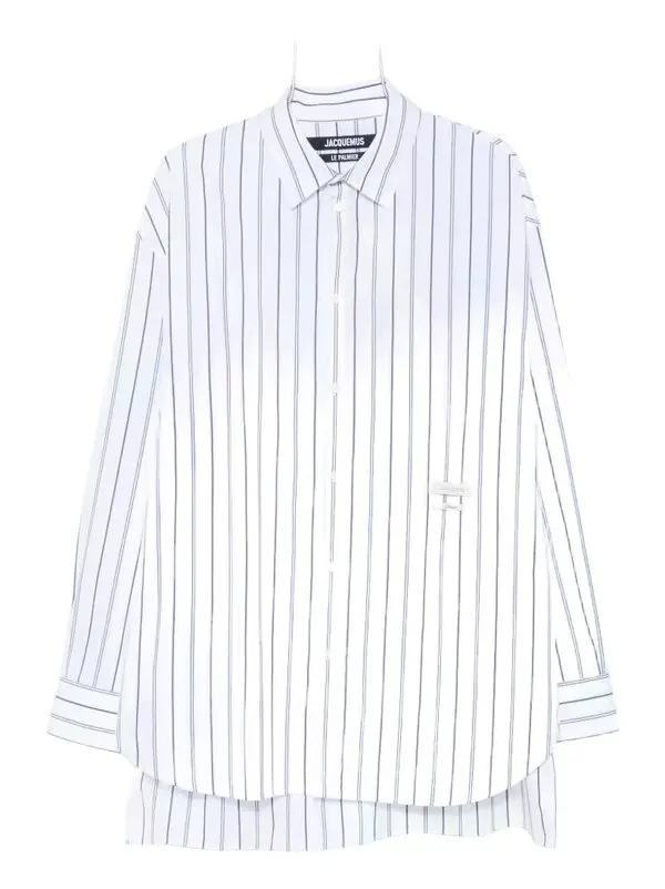 Jacquemus Pisco Striped Shirt - White