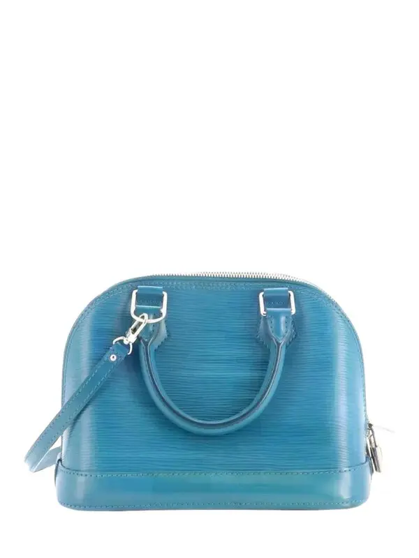 LOUIS VUITTON Alma Handbag Epi Leather Bb Satchel - Blue