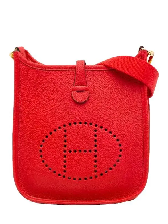 Hermès Clemence Evelyne I 16 Amazone Crossbody Bag - Red