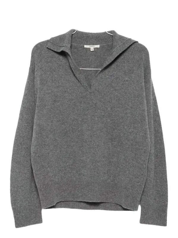 Barena Venezia V-neck Spread Collar Sweater - Grey