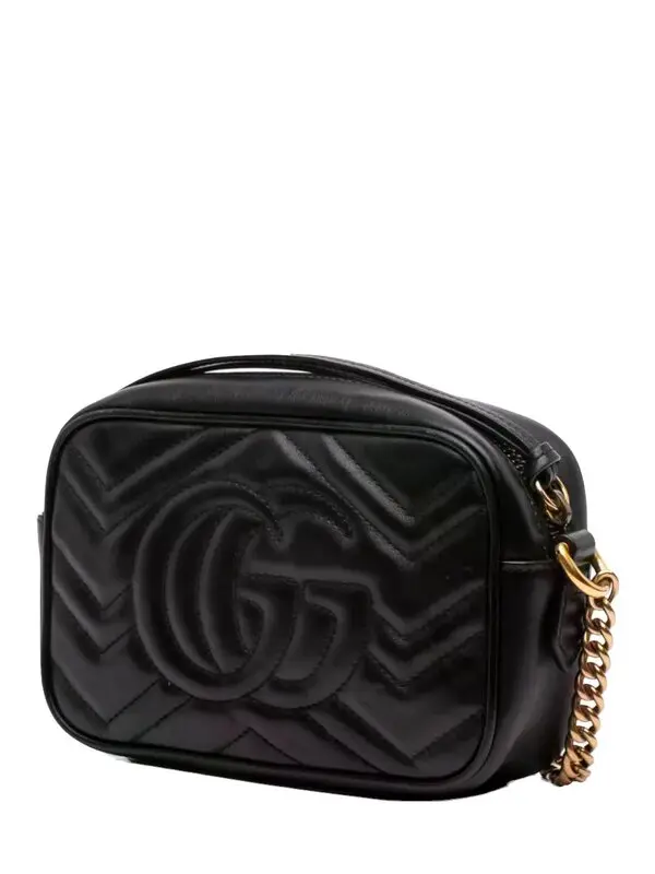 Gucci Matelassé Calfskin Crossbody Bag - Black