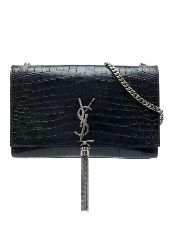 Saint Laurent Medium Monogram Kate Tassel Crossbody Bag - Black