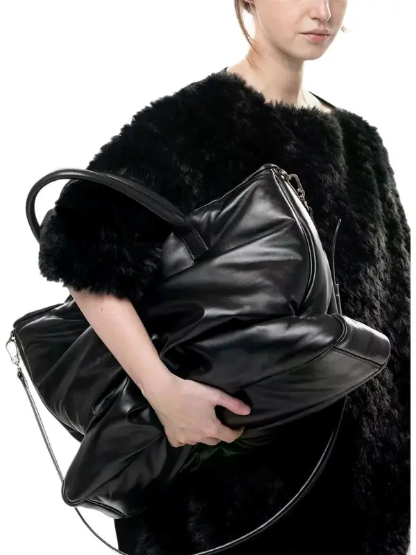Mihara Yasuhiro Pucker Puffer Tote Bag - Black