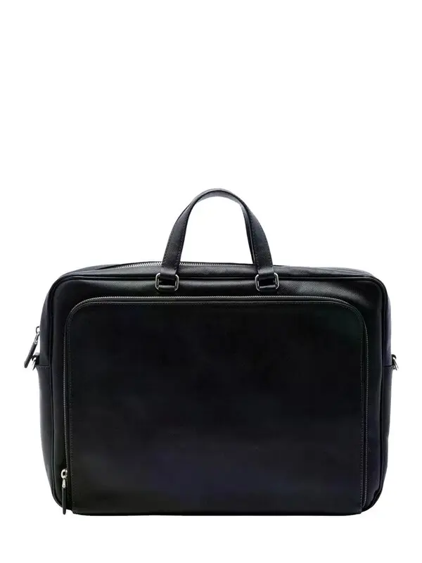 Prada Saffiano Leather Business Bag - Black