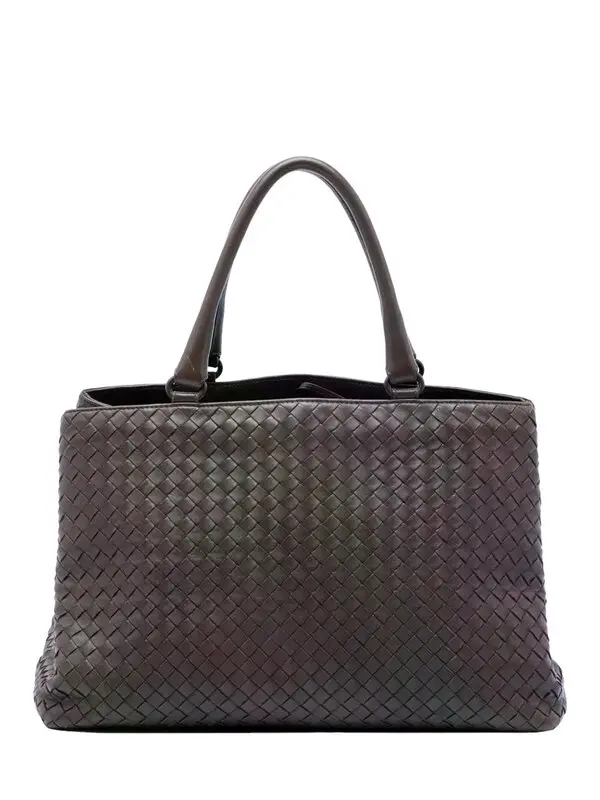 Bottega Veneta 2009 Nappa Intrecciato Milano Tote Bag - Brown
