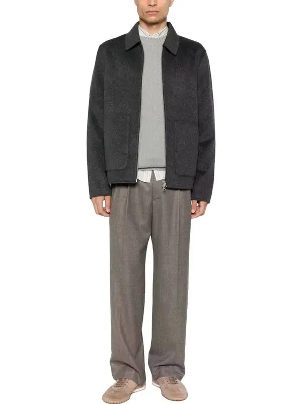 SAMSOE SAMSOE Zip-up Jacket - Grey