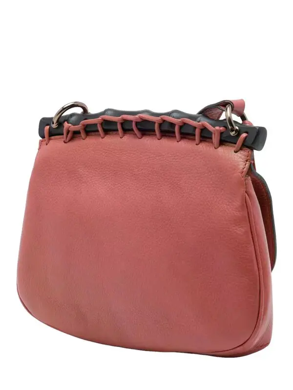 Gucci Bamboo Nouveau Fringe Crossbody Bag - Pink