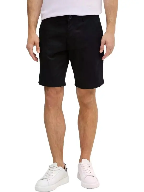 Armani Exchange Logo Tag Chino Shorts - Blue
