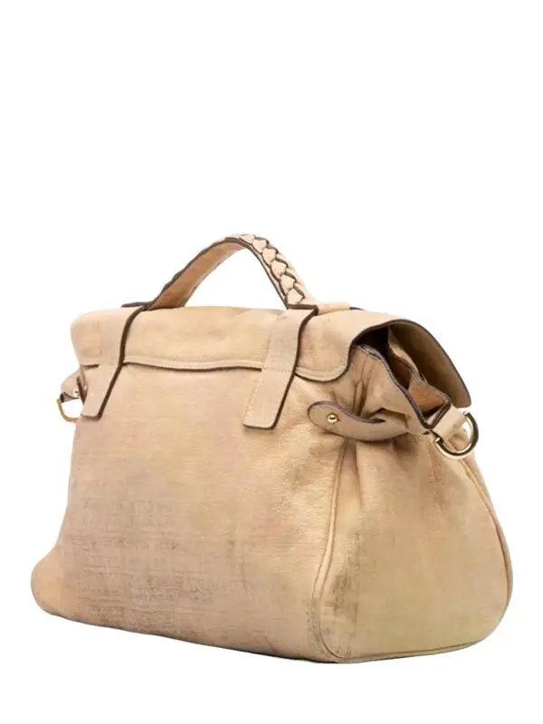 Mulberry Textured Calfskin Alexa Satchel - Brown