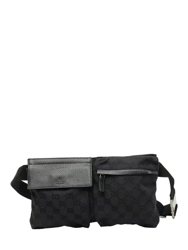 Gucci Gg Canvas Belt Bag - Black