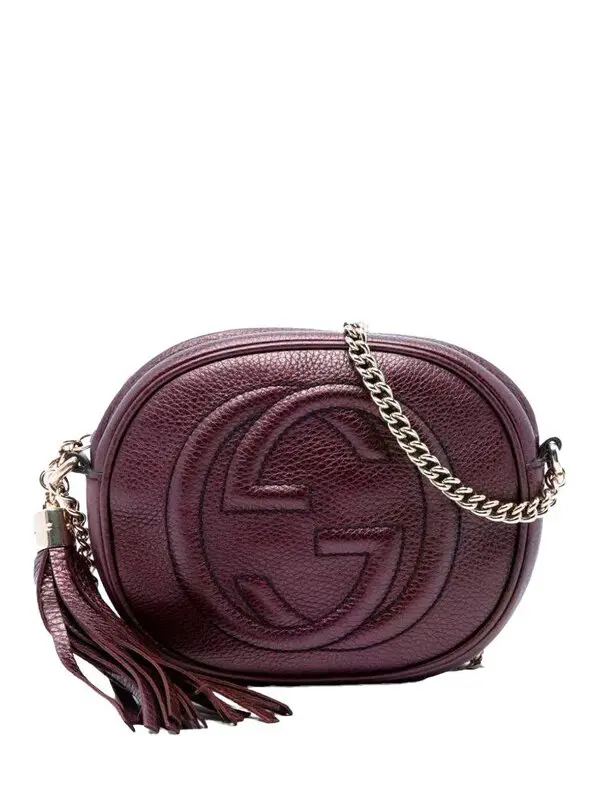 Gucci Soho Chain Crossbody Bag - Purple