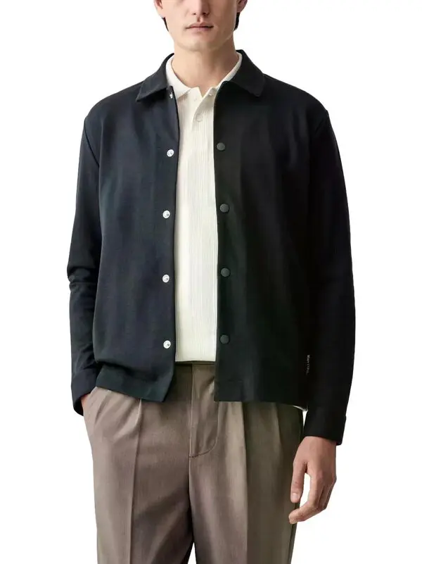 Marc O'polo Press-stud Long-sleeve Shirt - Grey