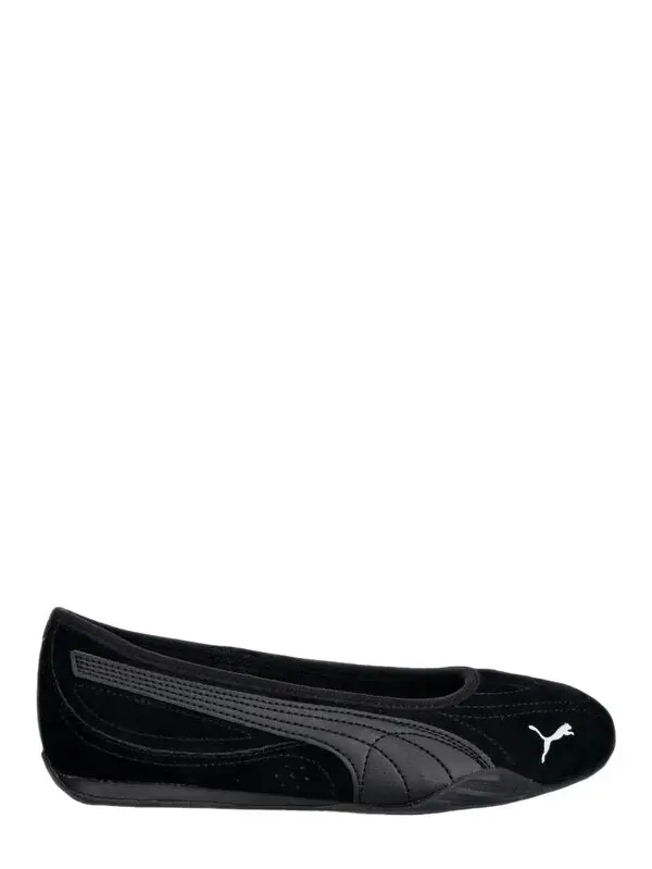 PUMA Catch Soleil Logo-embroidered Ballet Flats - Black