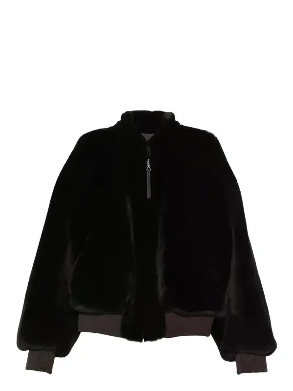 UTZON Shearling Bomber Jacket - Brown