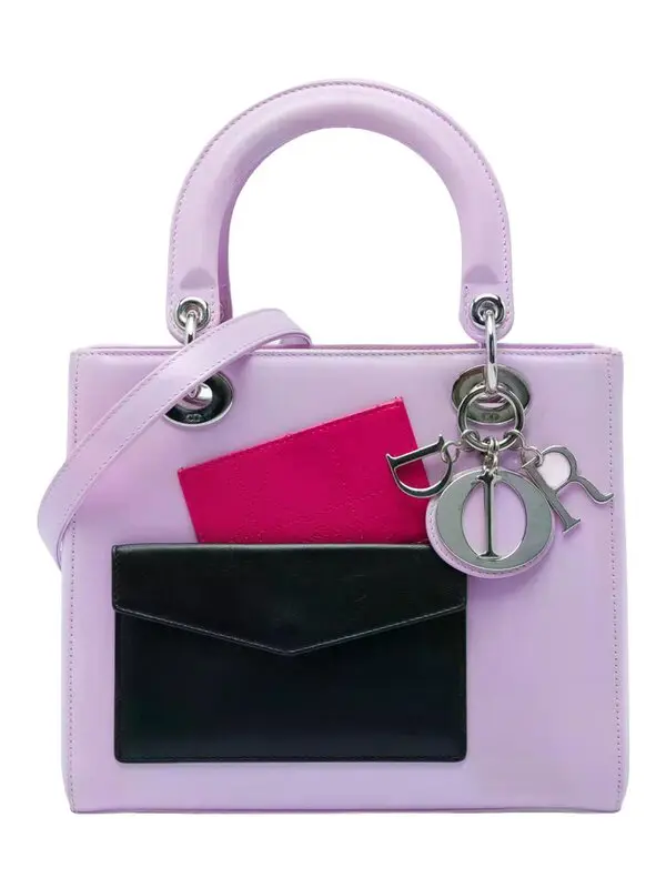 Dior Medium Calfskin Lady Satchel - Purple