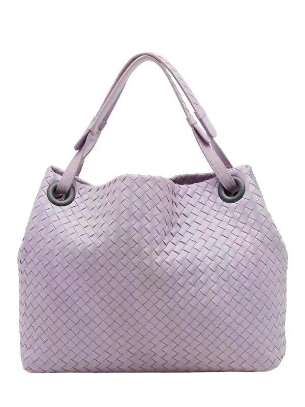 Bottega Veneta Medium Nappa Intrecciato Garda Tote Bag - Purple