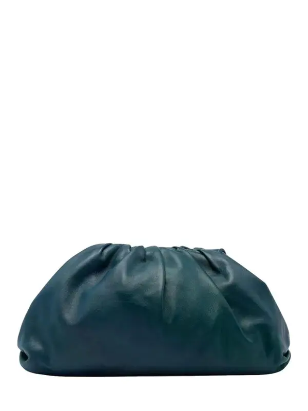 Bottega Veneta Lambskin The Pouch Clutch Bag - Blue