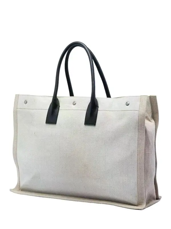 Saint Laurent Rive Gauche Tote Bag - Neutrals