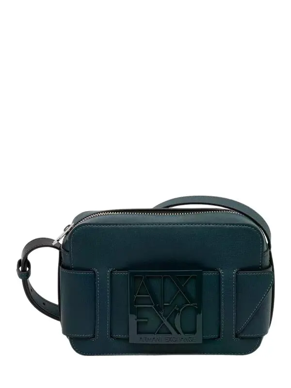 Armani Exchange Logo-plaque Shoulder Bag - Green