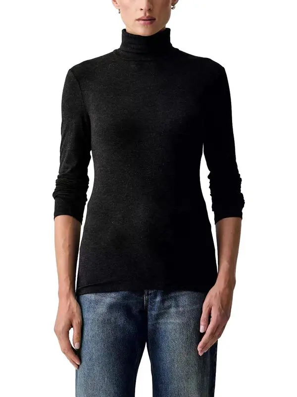 Marc O'polo Roll Neck Long Sleeve T-shirt - Grey